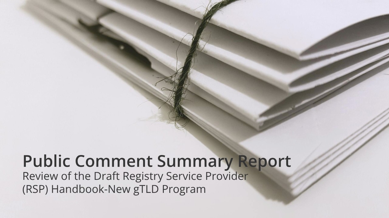 Our Submission Added to New gTLD Final Report - TLDTR